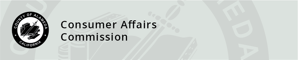 Consumer Affairs Commission - Boards & Commissions - Alameda County